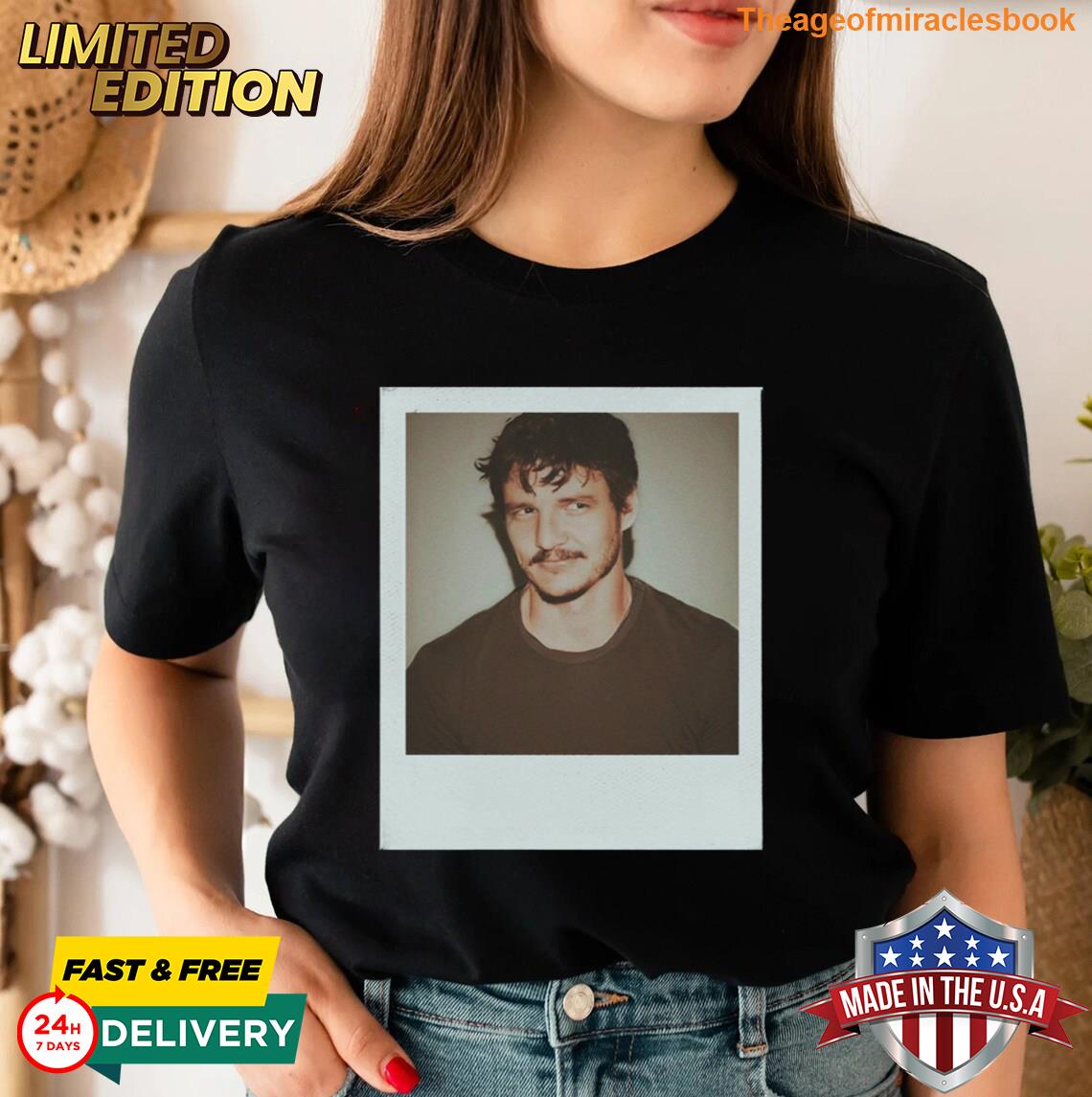 Pedro Pascal Vintage Photograph T-shirt
