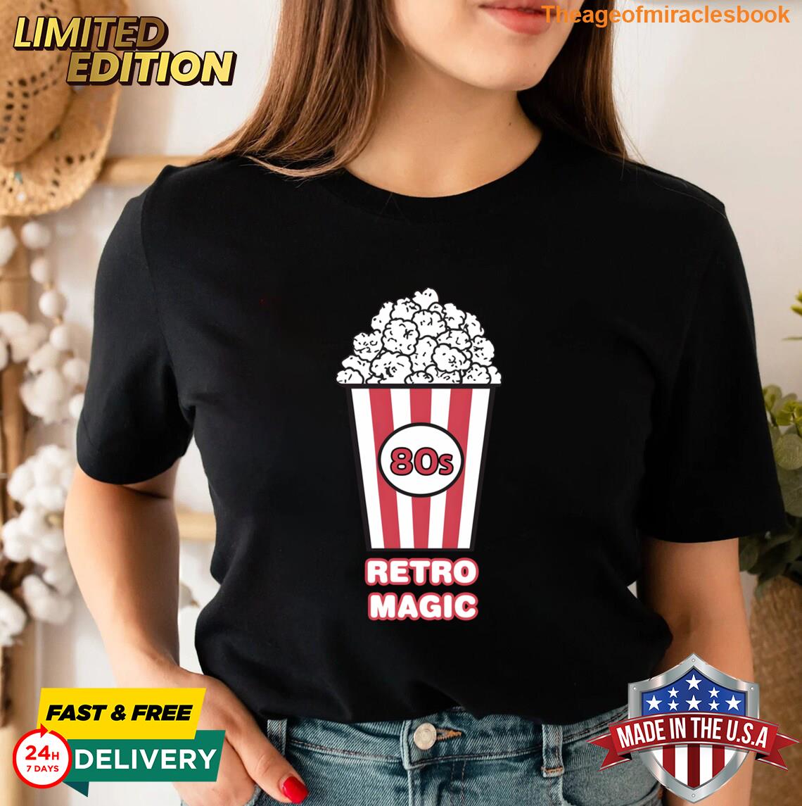 Retro Popcorn 80s T-shirt
