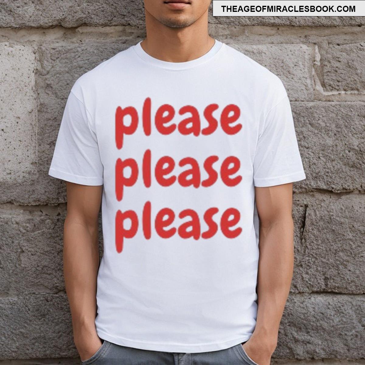 Please Please Please Red Sabrina Carpenter T-shirt