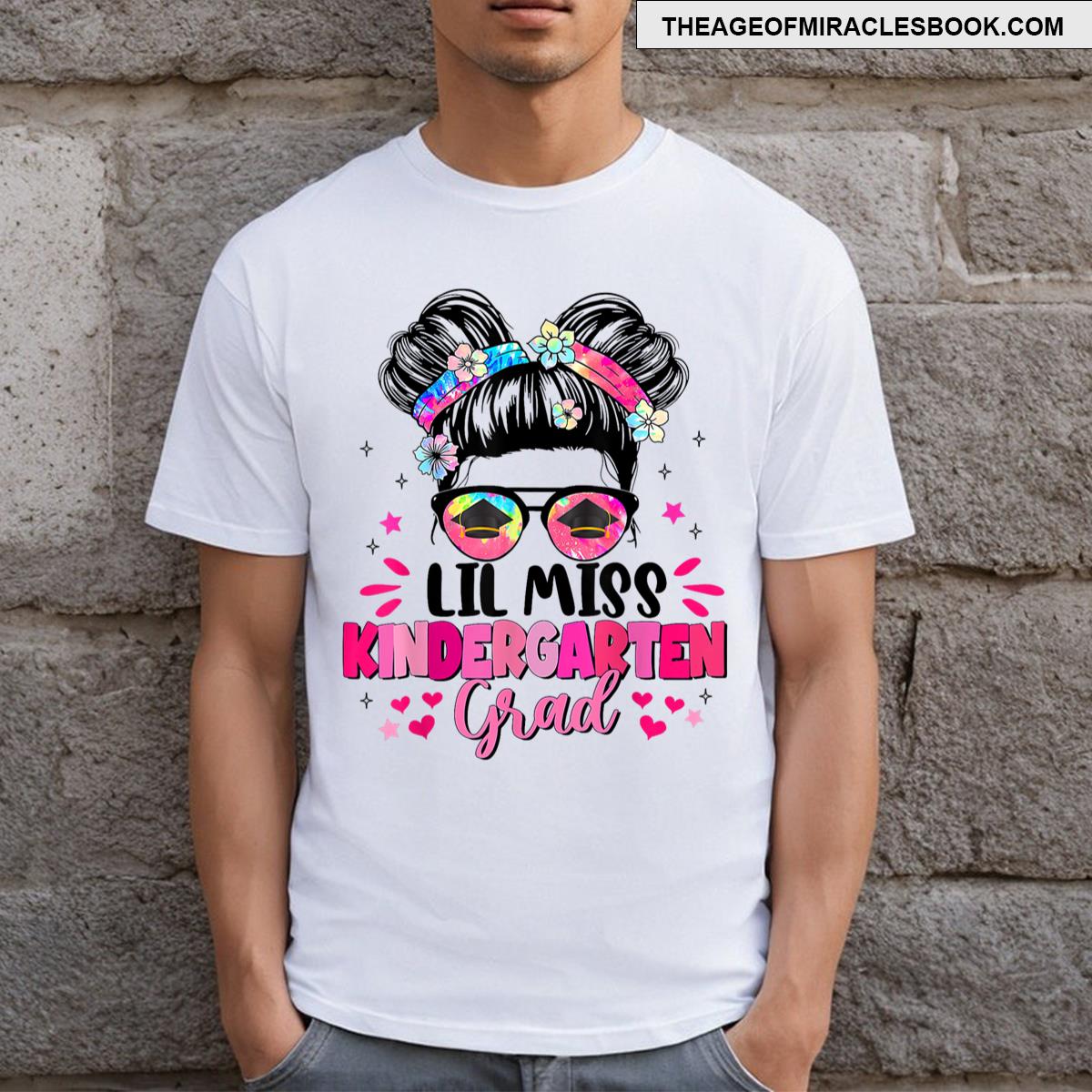 Lil Miss Kindergarten Grad Graduation Last Day Kindergarten T-shirt