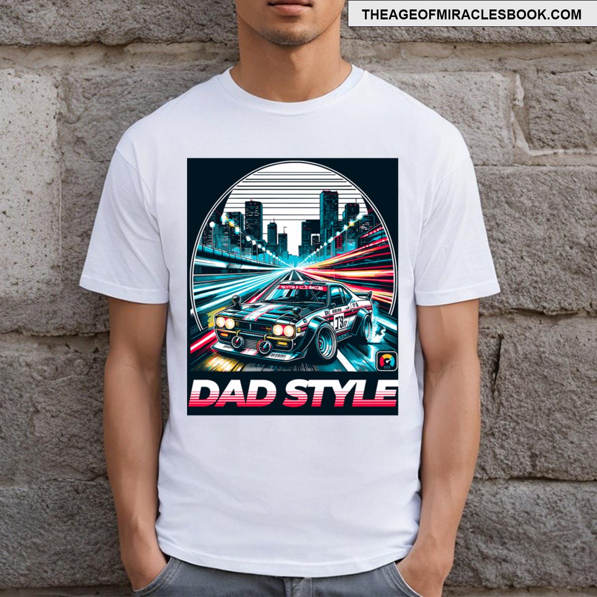 Dad Style Sports Car Racing T-shirt