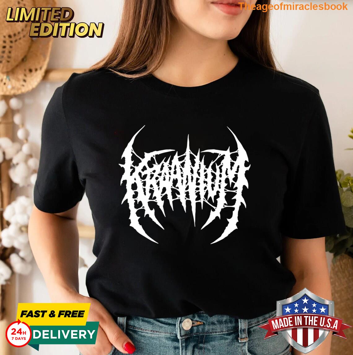 Kraanium Band Fan Made Design T-shirt