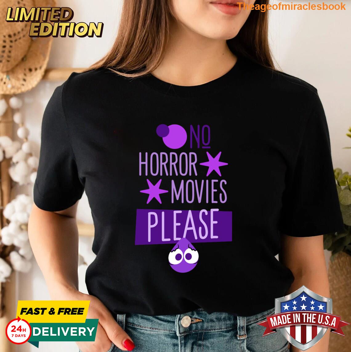 No Horror Movies Please T-shirt