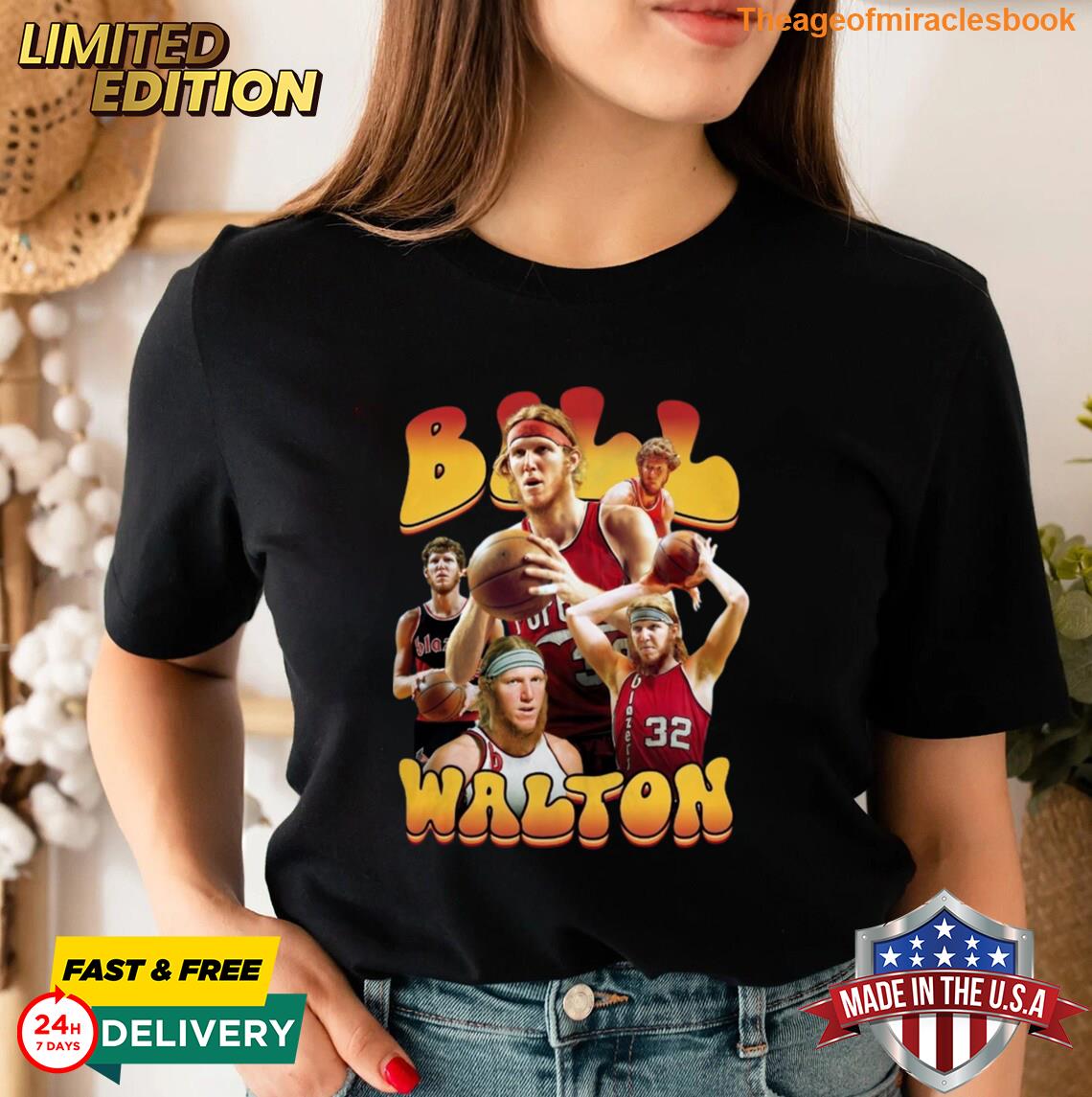 Bill Walton Basketball Poster Design T-shirt