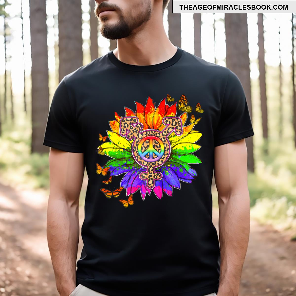 Leopard Peace Sign Lgbt Pride Month T-shirt