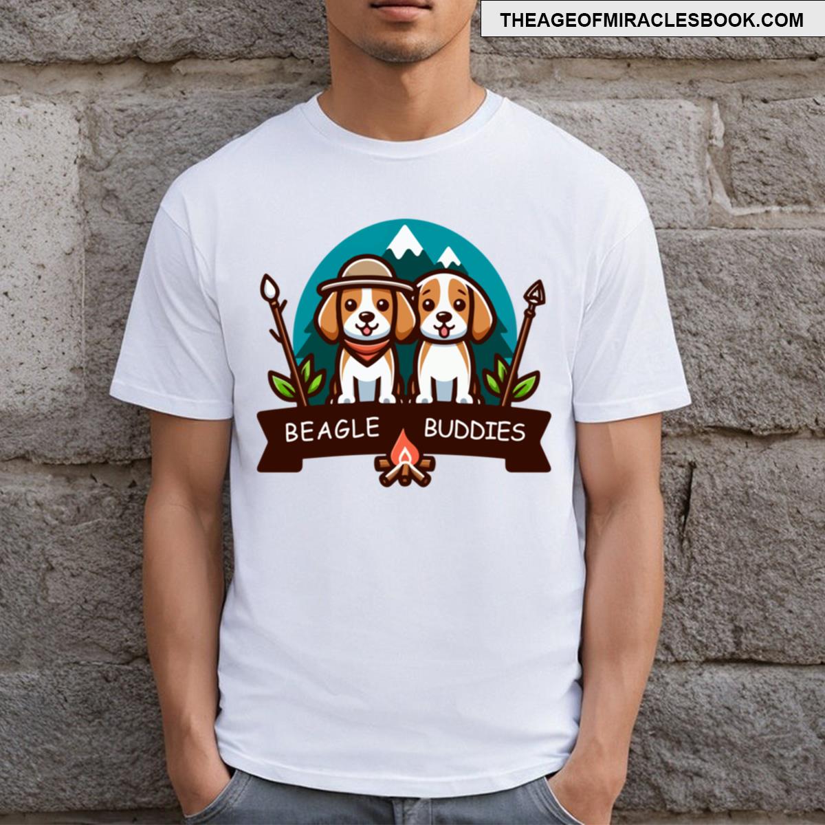 Beagle Funny Beagle Camping T-shirt