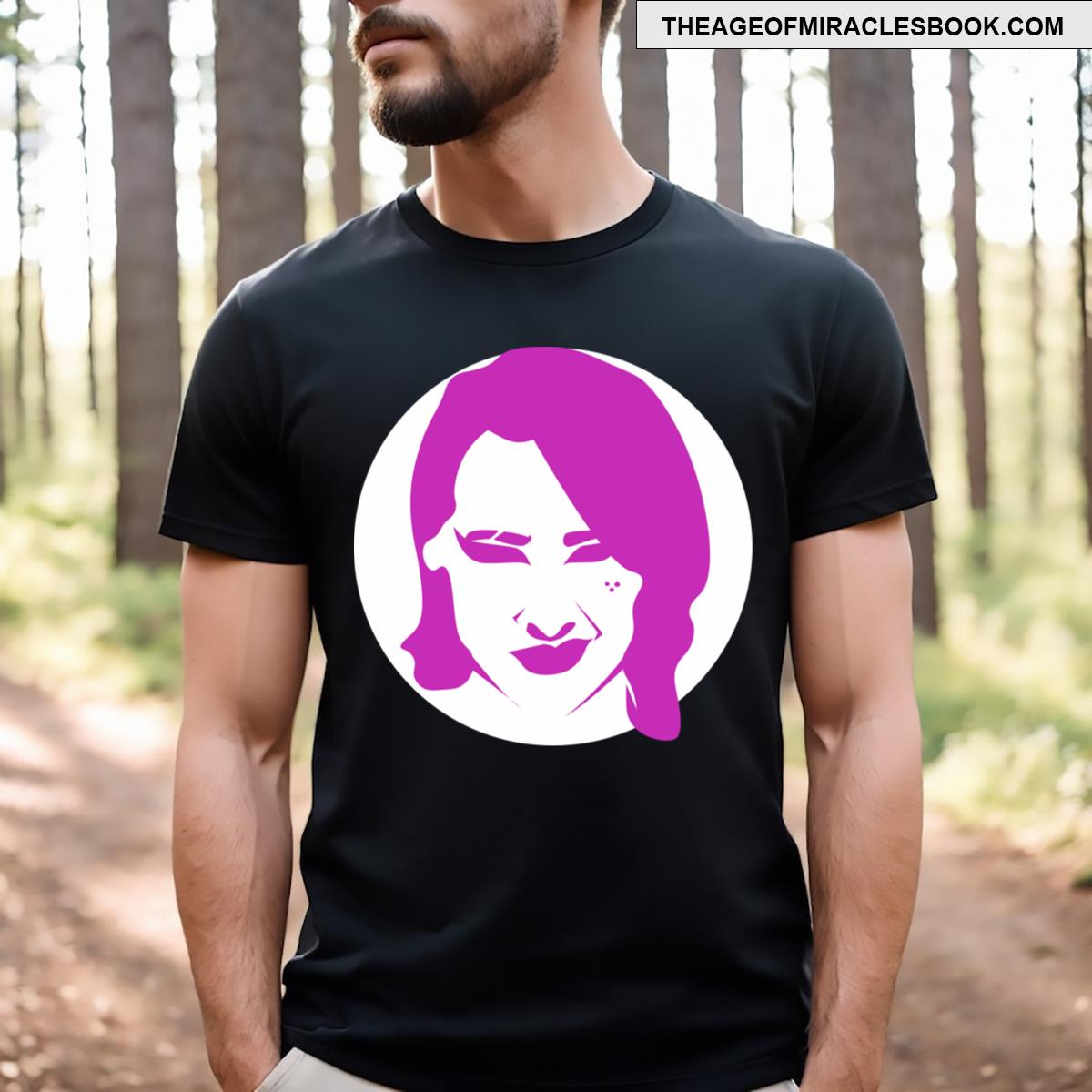Rhea Ripley Face Illustration Fan Made T-shirt