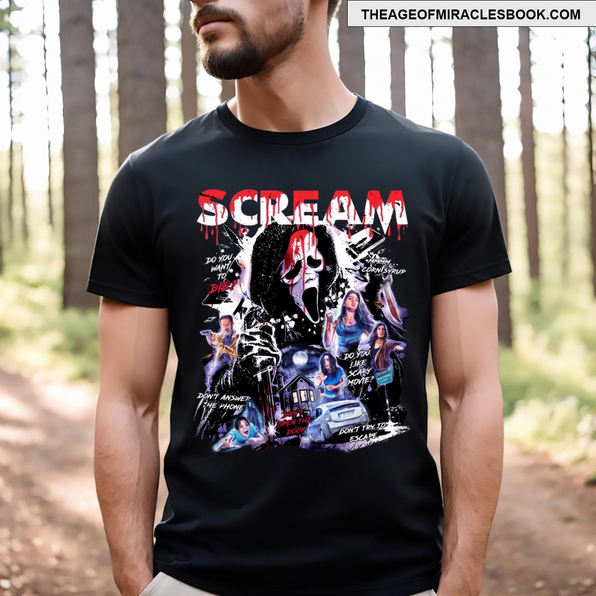 Scream Movie 90s Horror T-shirt