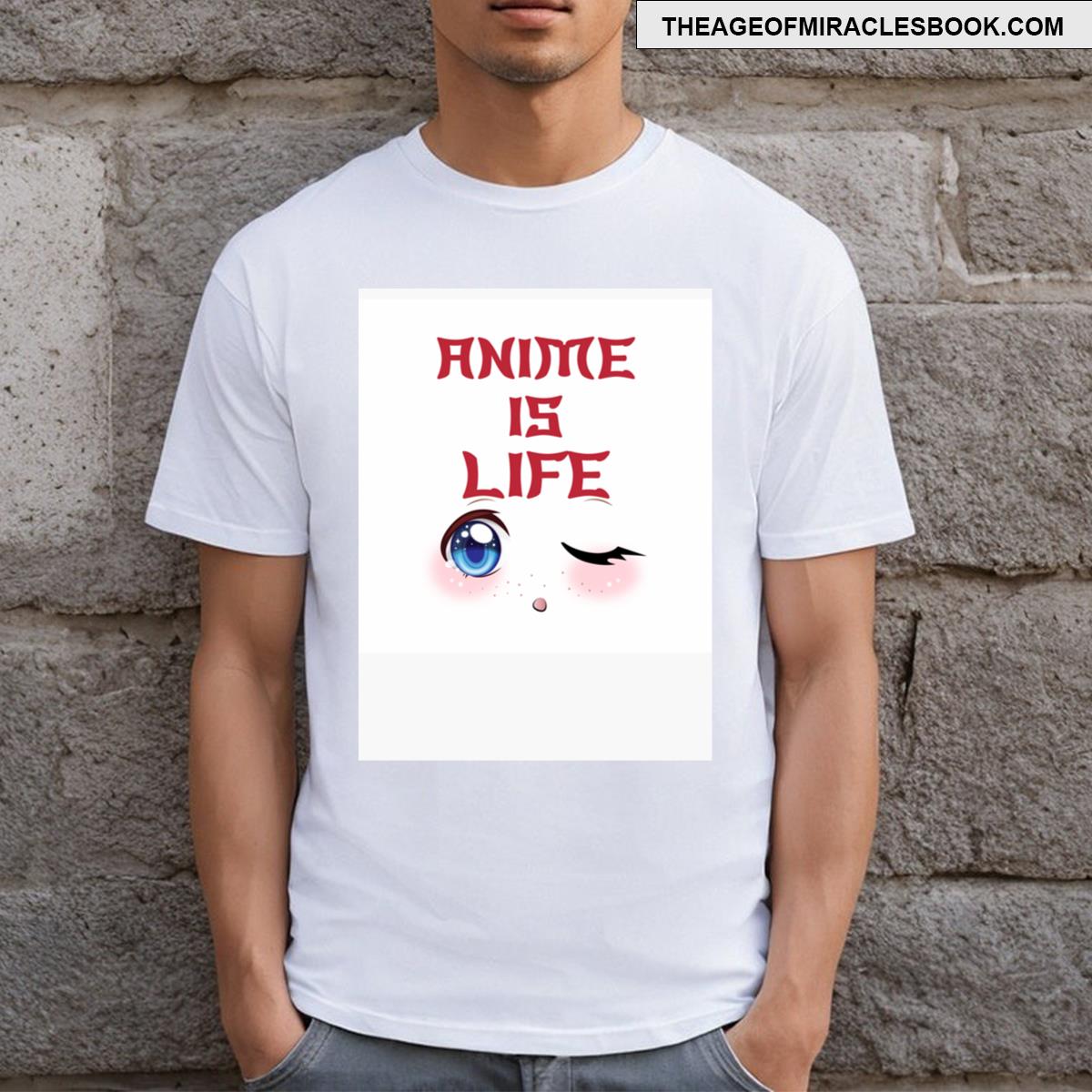 Anime Is Life With Anime Style Drawing T-shirt