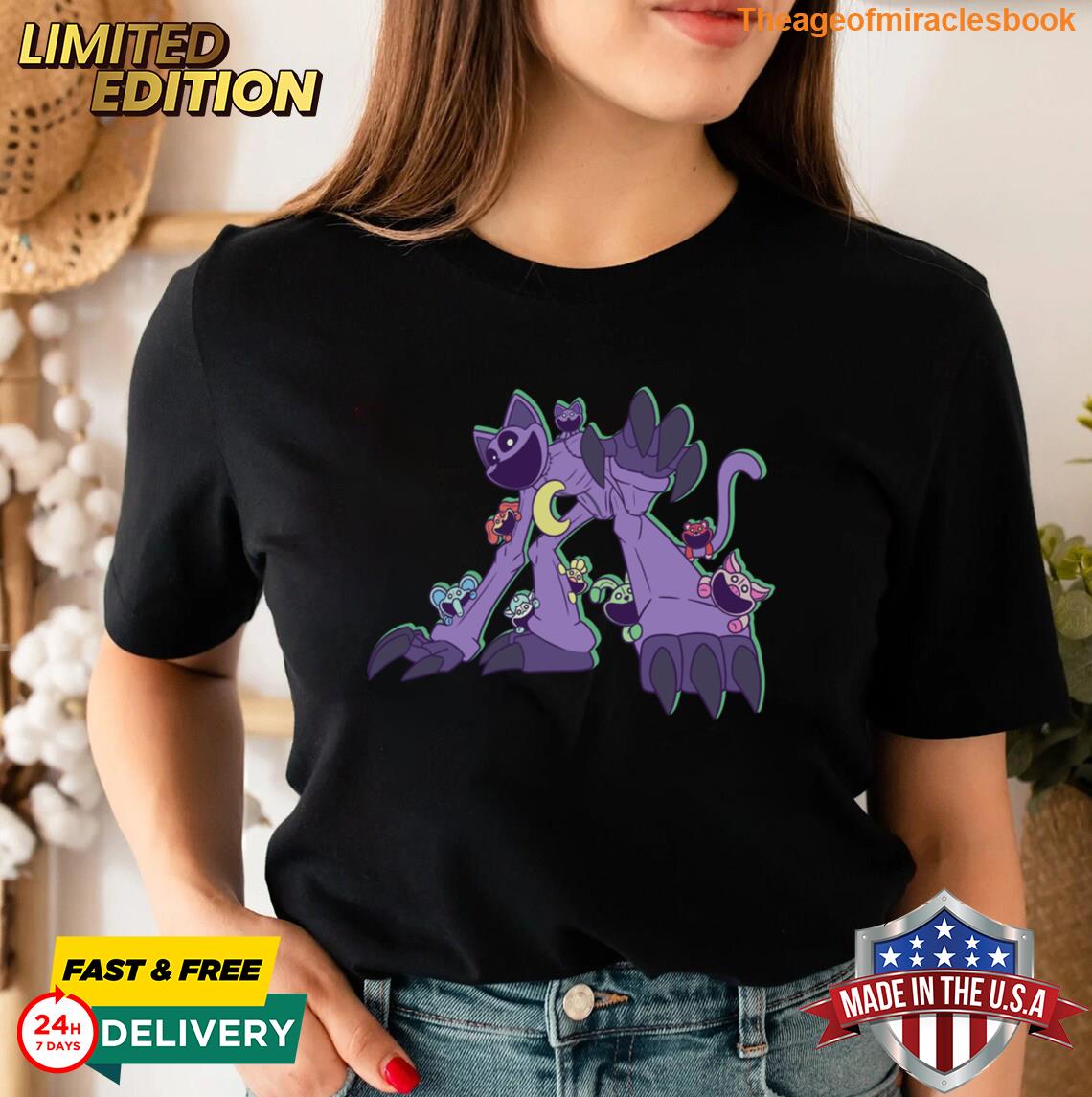 Catnap And The Mini Critters Smiling Critters Fanart T-shirt