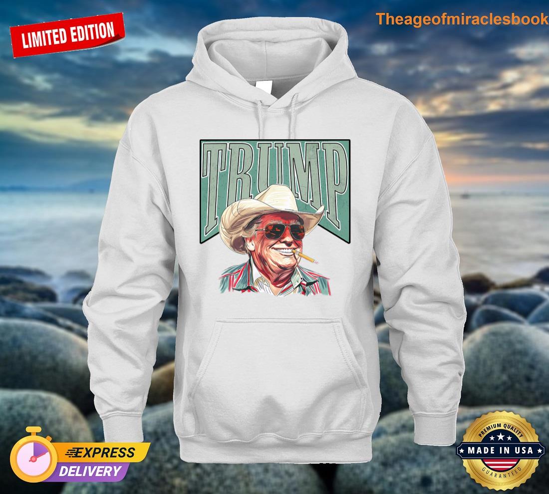 Funny Pro Trump 2024 Cowboy Western Donald Trump Daddy Maga T-shirt