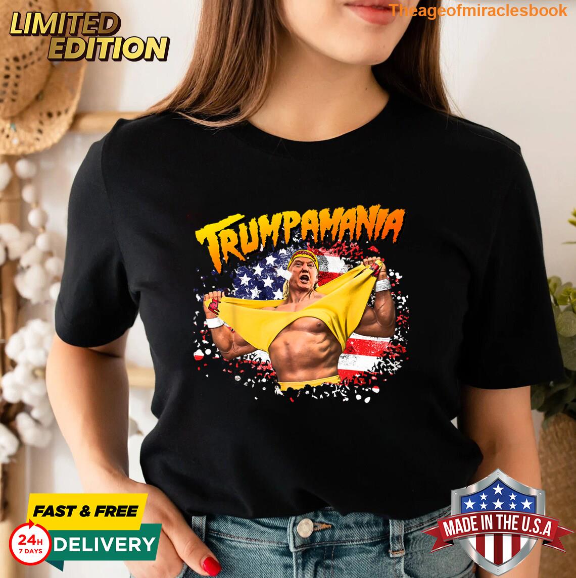 Funny Trumpmania Wrestling Meme 2024 T-shirt