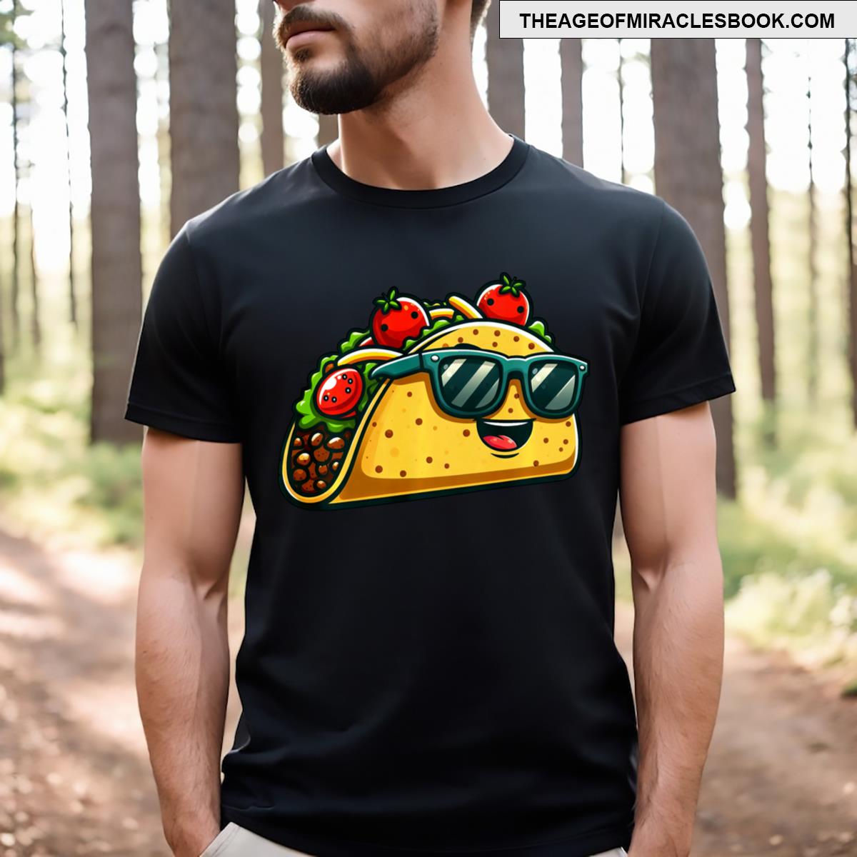 Cool Taco Cartoon Mexican Fast Food T-shirt