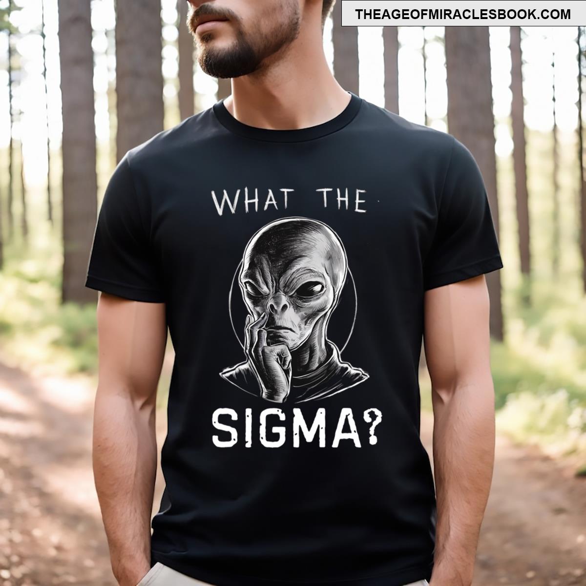 What The Sigma Alien Thinking Meme T-shirt