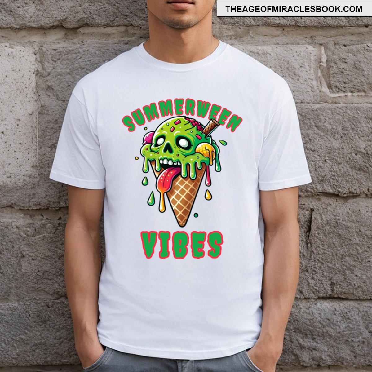 Summerween Vibes Zombie Summer Vacation T-shirt