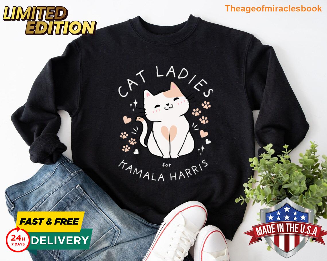 Cat Ladies For Kamala Harris T-shirt