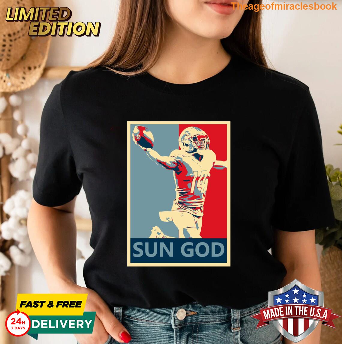 Amon Ra St Brown Lions Sun God Campaign Poster Essential T-shirt