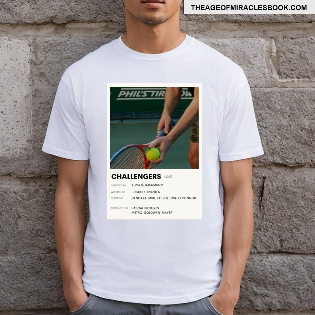 Minimalist Challengers Poster Serve Scene T-shirt