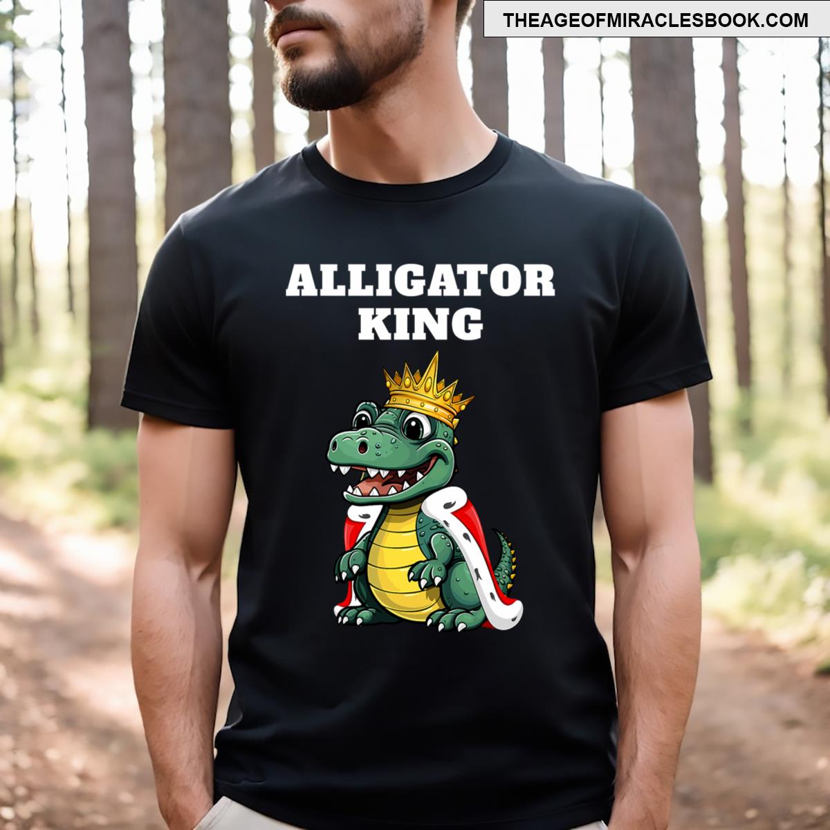 Alligator King Mens Alligator Boys Alligator T-shirt