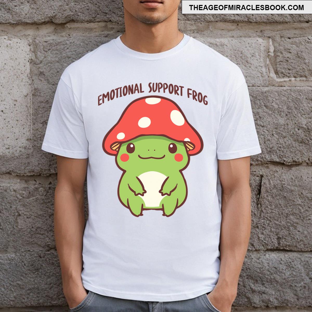 Emotional Support Frog Cute Kawaii Frog Japanese T-shirt