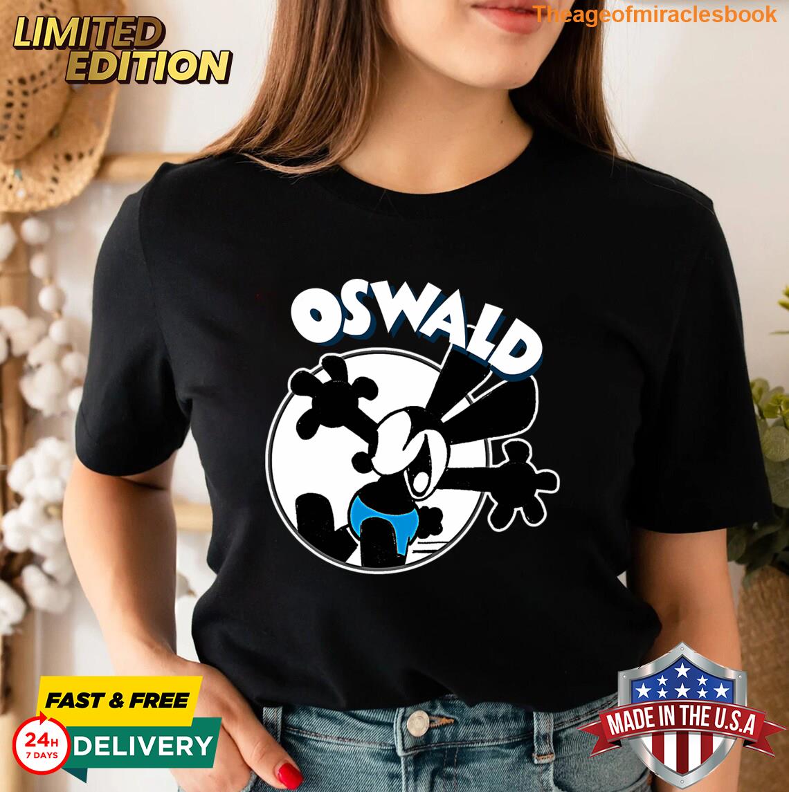 Oswald The Lucky Rabbit Vintage Cartoon 1927 T-shirt