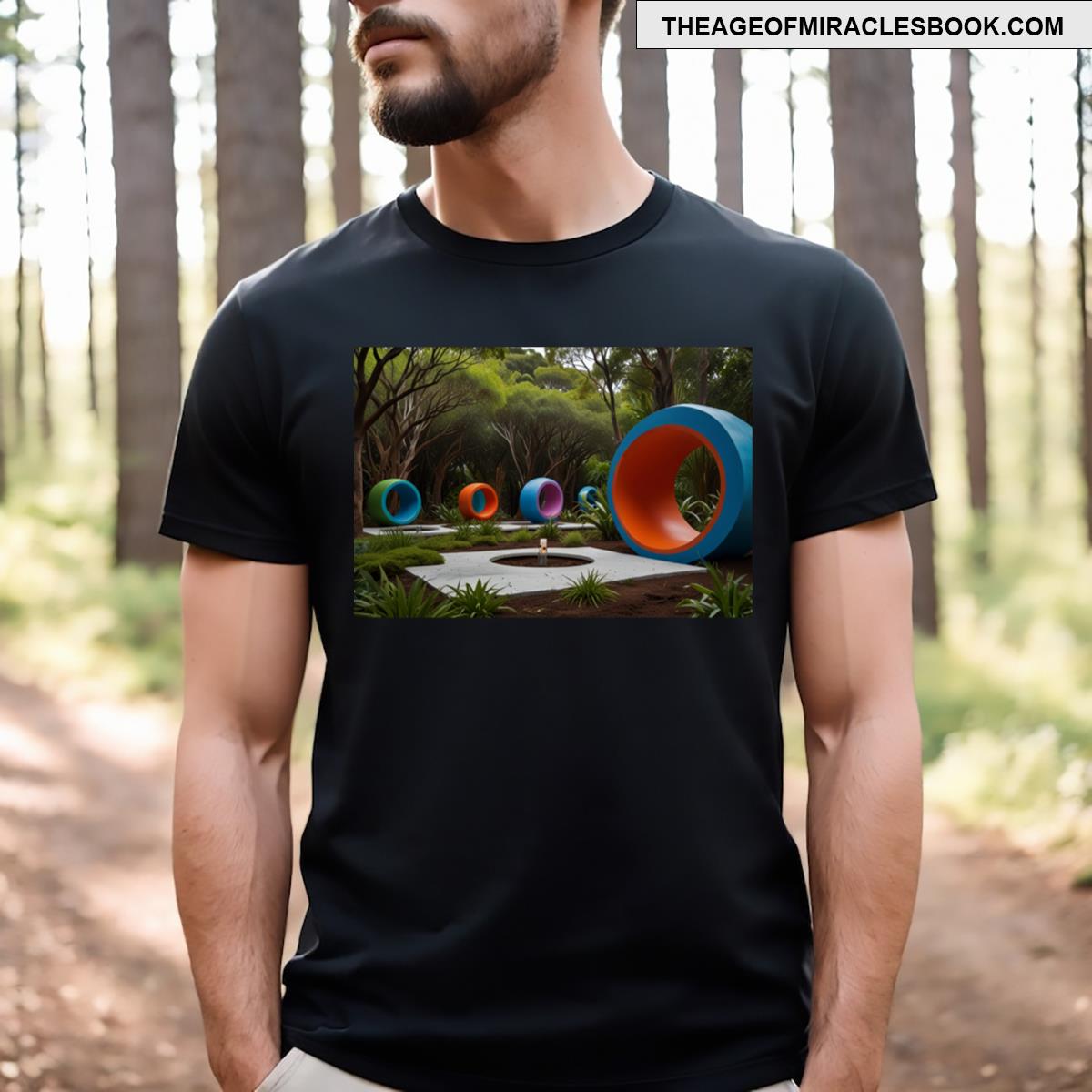 Surreal Manrique Inspired Landscape Art T-shirt