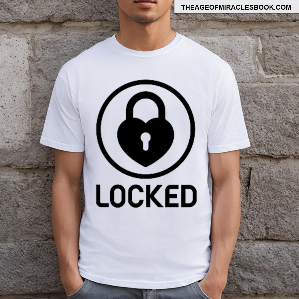 Heart Locked Design In The Pocket T-shirt