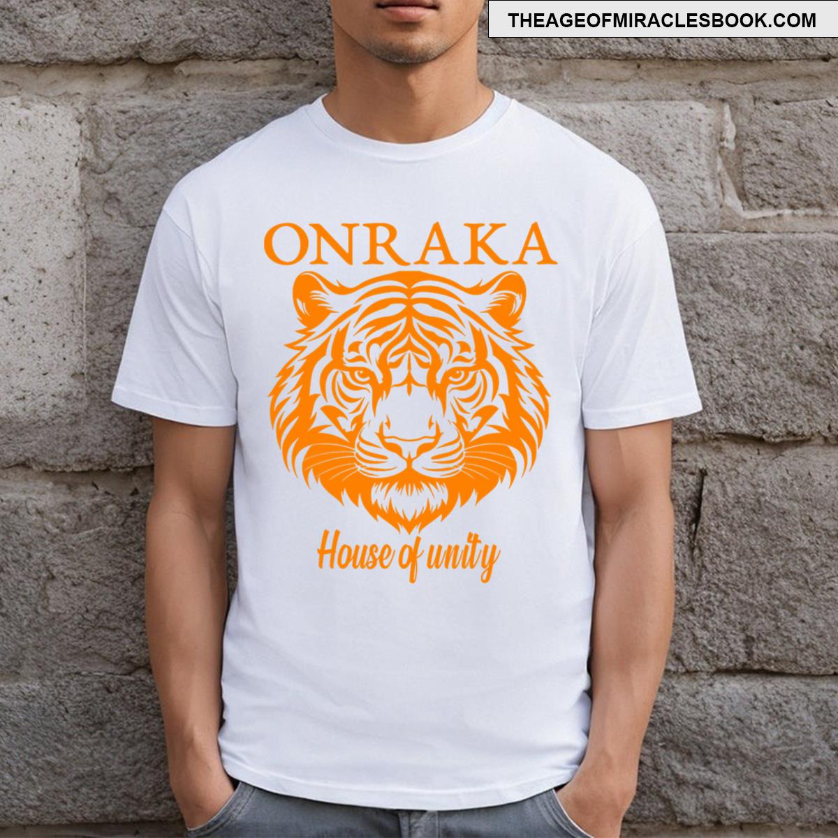 Onraka House Of Unity Rca School Social Onraka Tiger Orange T-shirt
