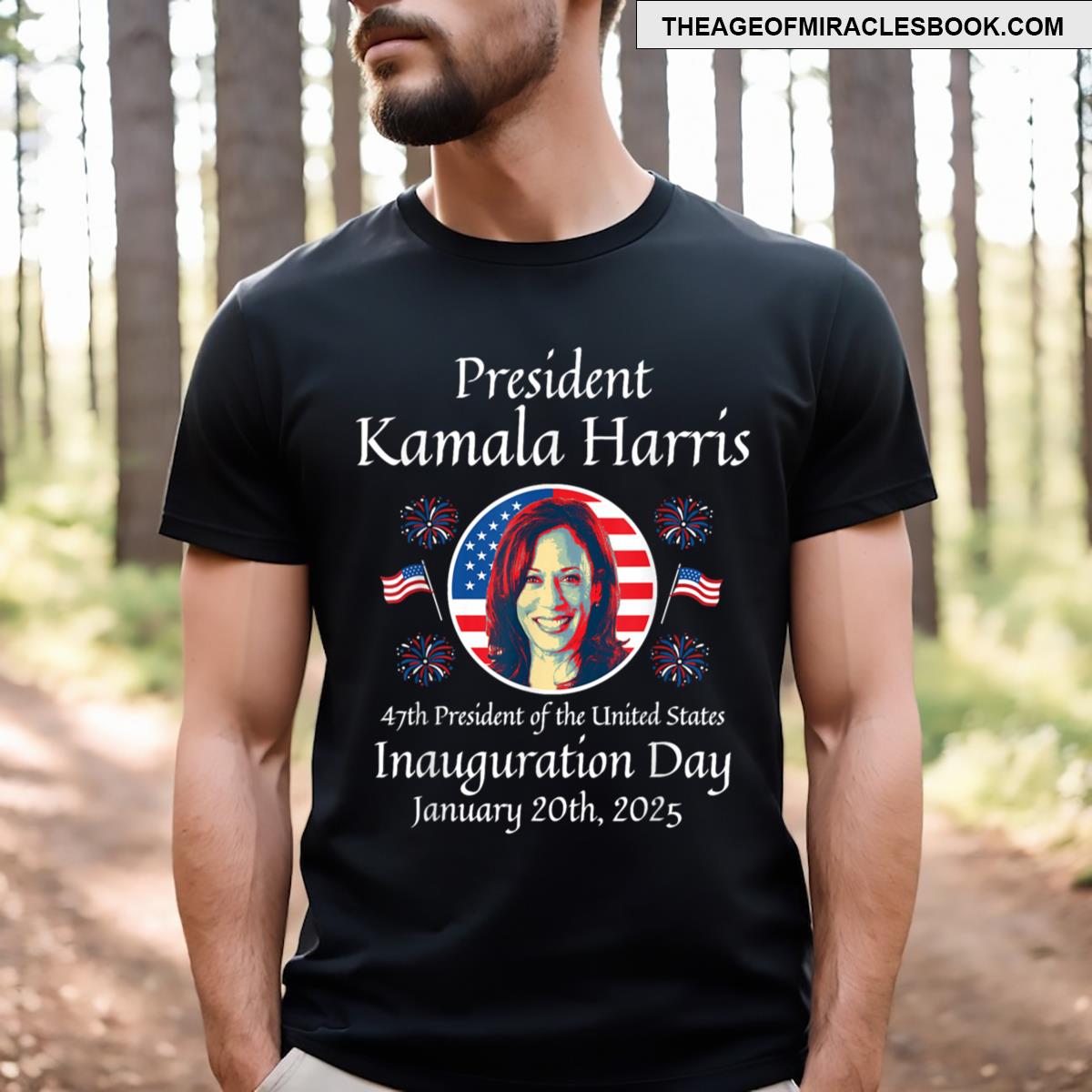 President Kamala Harris Inauguration 2025 Memorabilia Scoop T-shirt