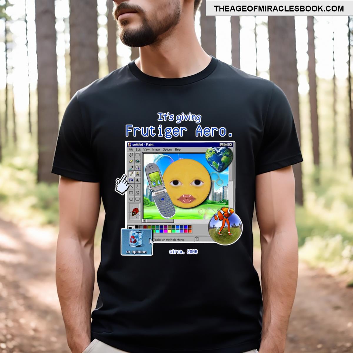 Frutiger Aero Y2k Funny Meme Graphic 2000s Nostalgia T-shirt