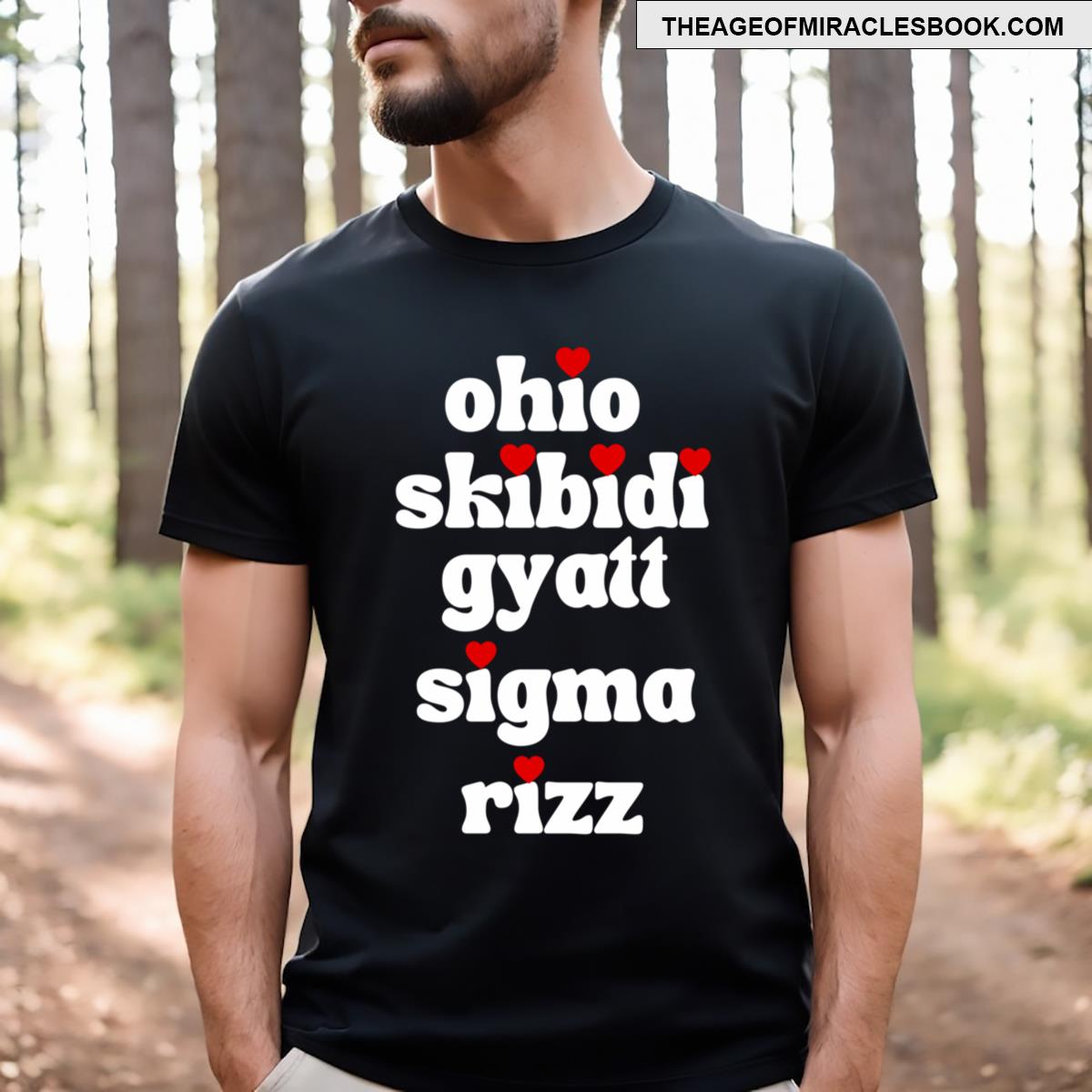 Ohio Skibidi Gyatt Sigma Rizz Humorous Memorable Memes T-shirt