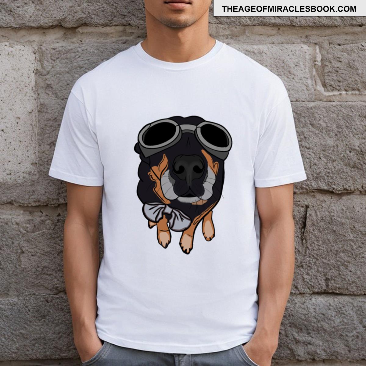 Ernie Wearing Doggles Sticker T-shirt
