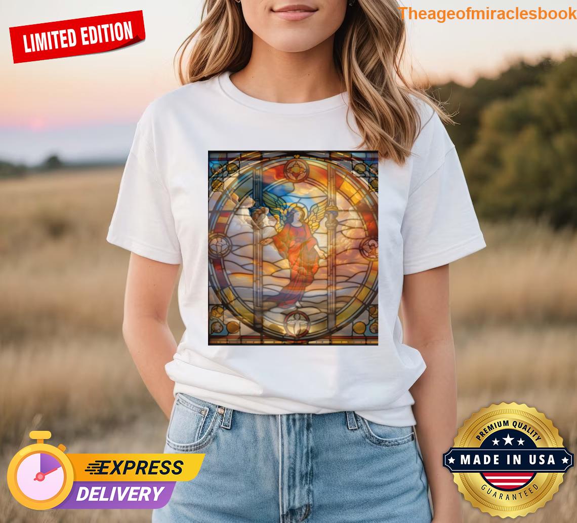 Serene Spirit Stained Glass T-shirt