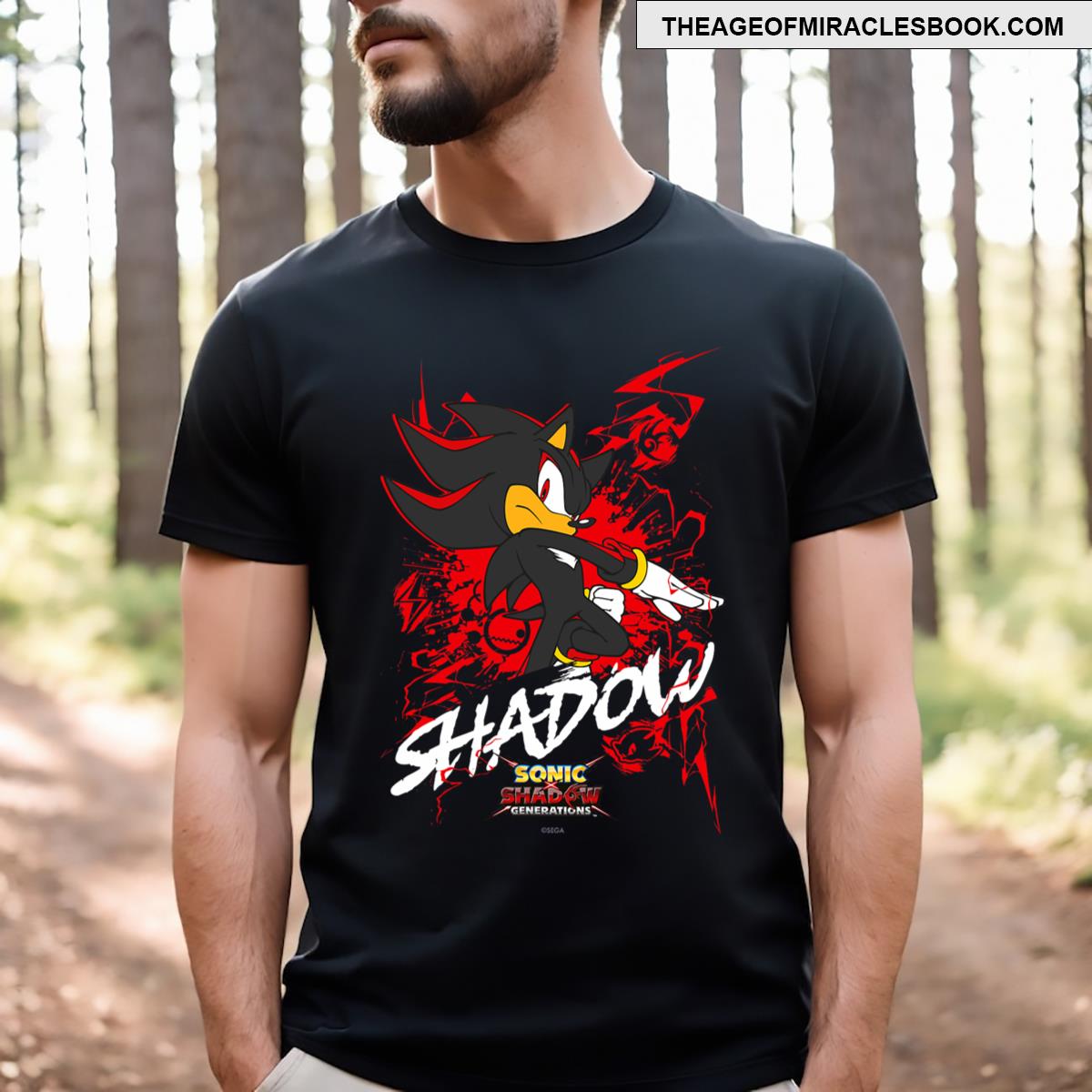 Sonic The Hedgehog Sonic X Shadow Generations Shadow T-shirt