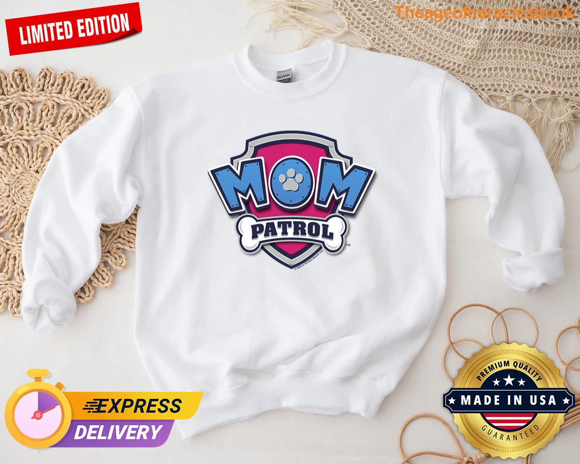 Paw Patrol Mother\'s Day Mom Patrol Badge T-shirt