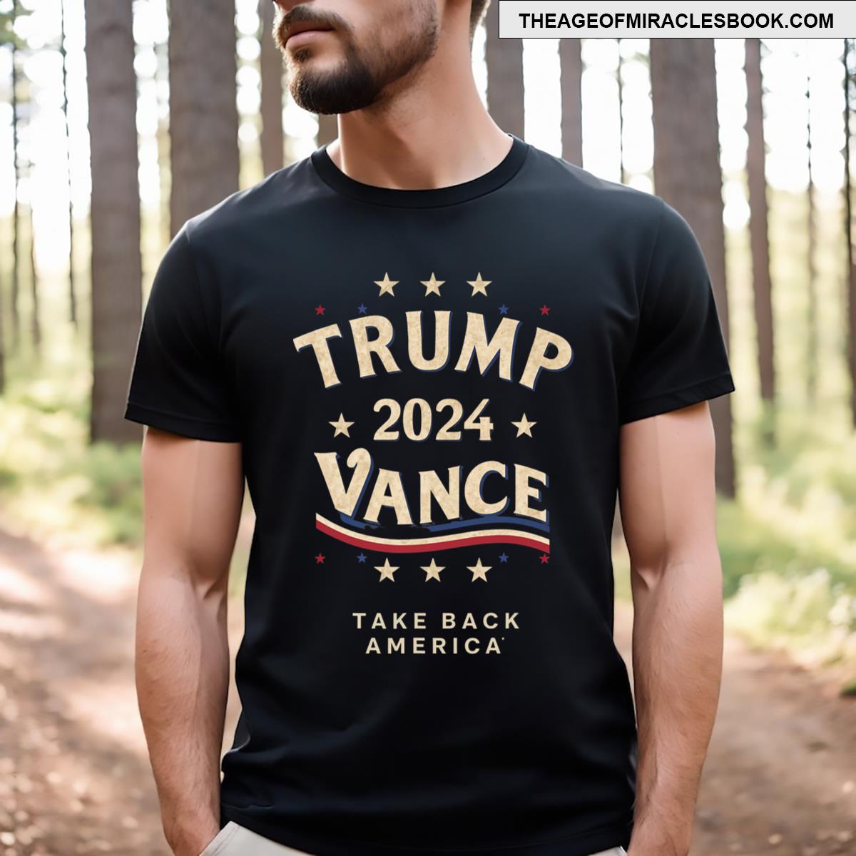 Retro Trump Vance Red T-shirt