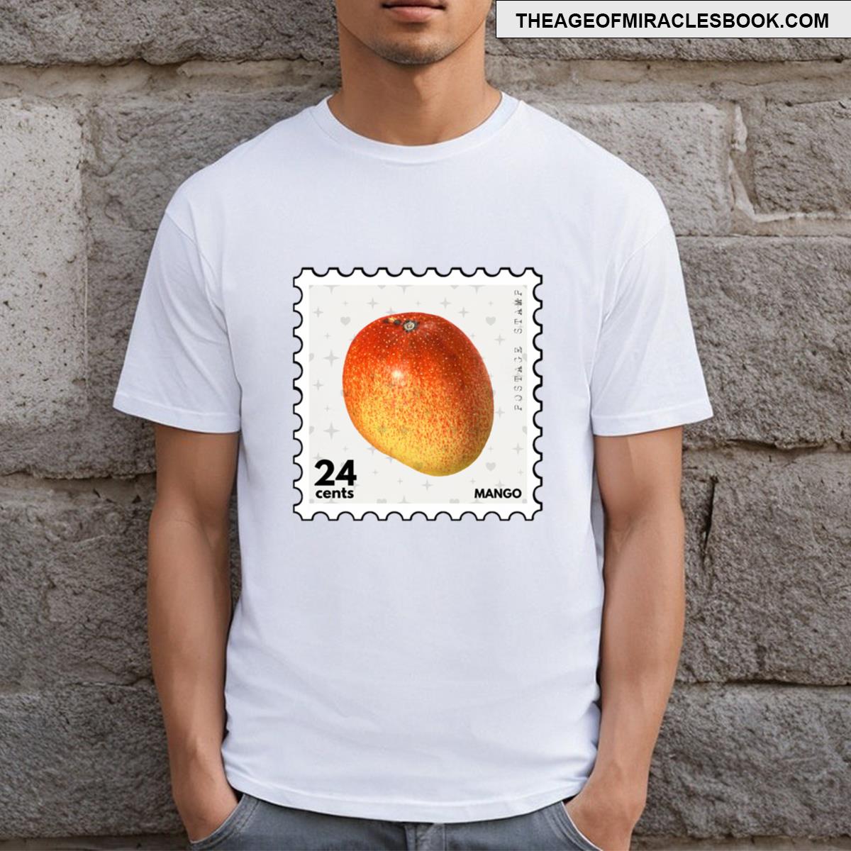 Vintage Mango Postage Stamp T-shirt