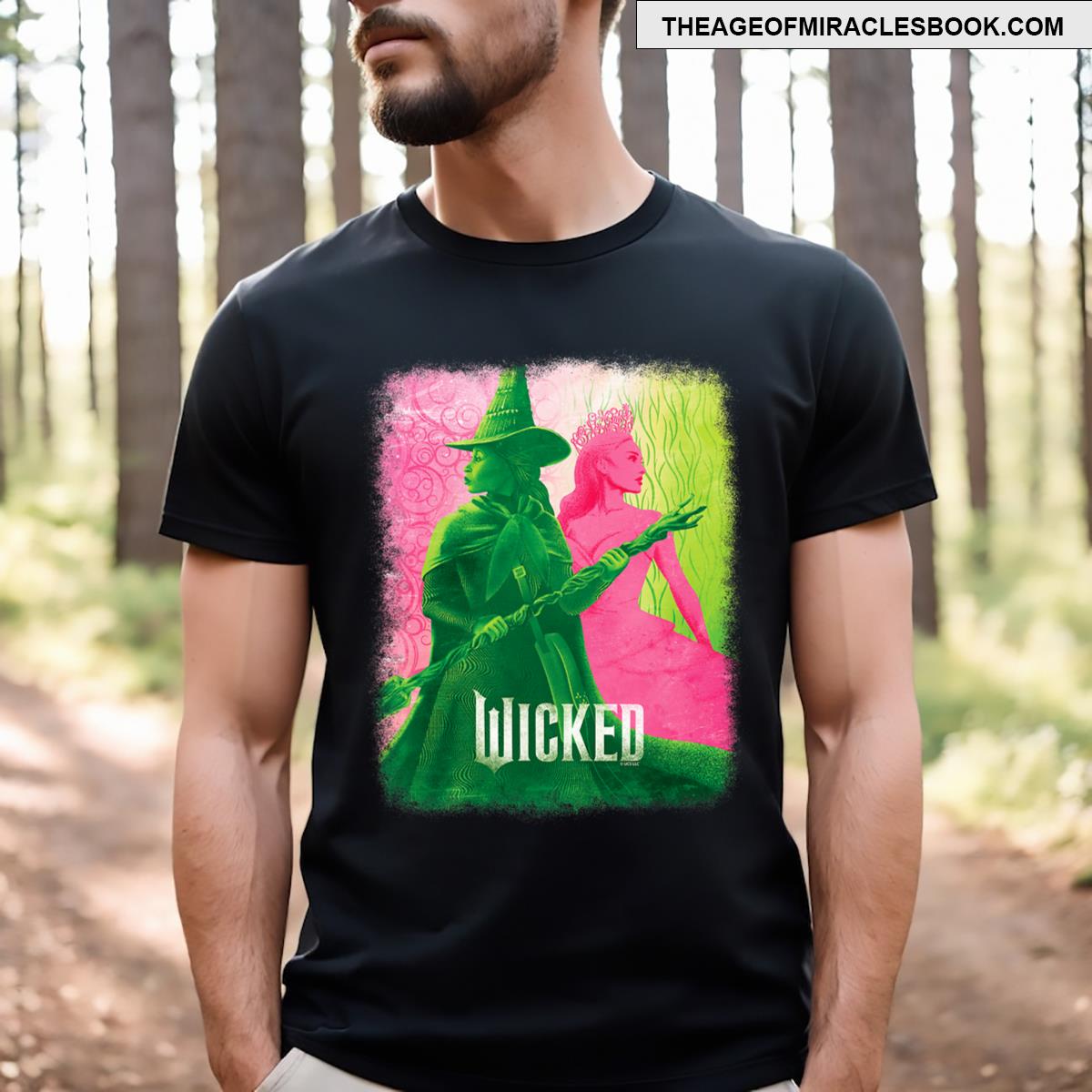 Wicked Elphaba & Glinda Tonal T-shirt