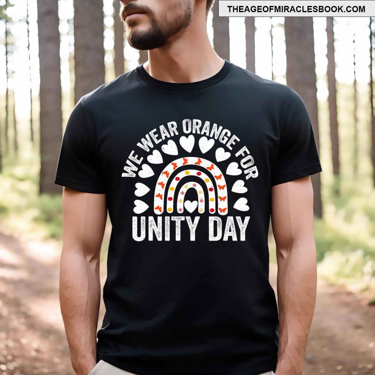 We Wear Orange For Unity Day 2024 Orange Rainbow T-shirt