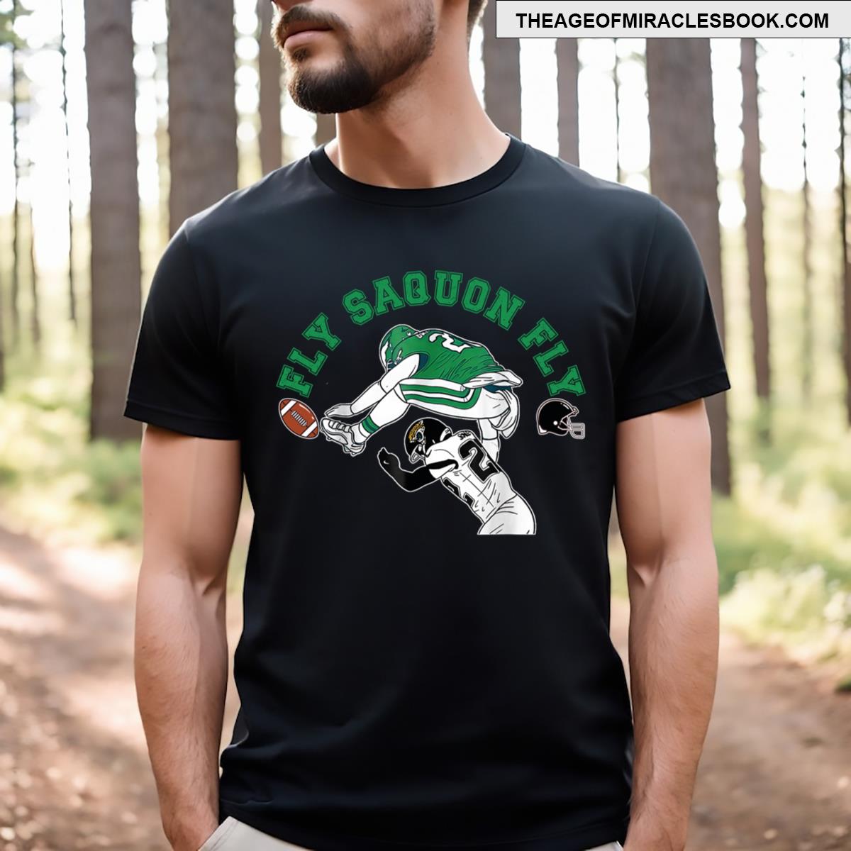 Fly Saquon Fly Eagles Barkley The Reverse Hurdle 2024 T-shirt