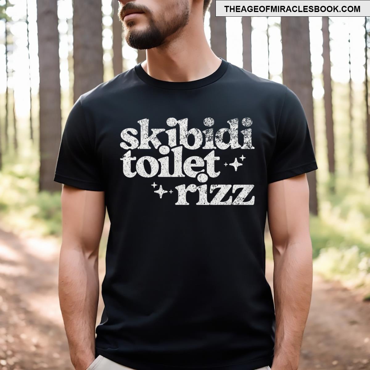 Skibidi Toilet Rizz Funny Meme T-shirt