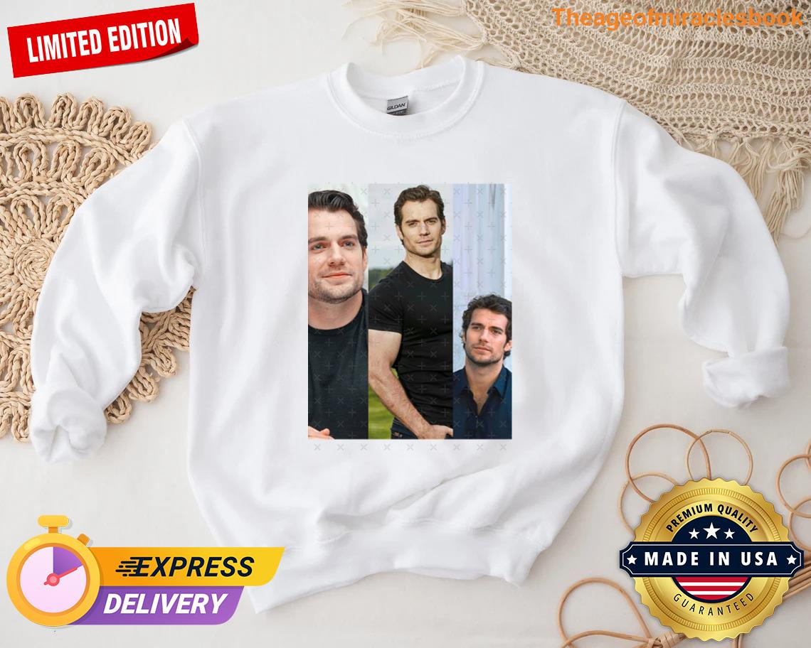 Three Photo Collage Of Henry Cavill T-shirt