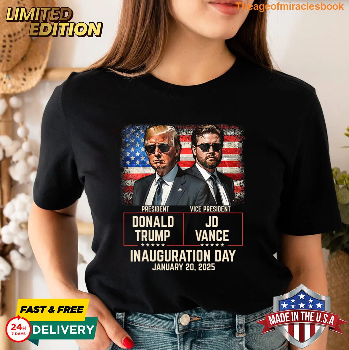 Trump Vance Inauguration Day 2025 Donald Trump Jd Vance T-shirt
