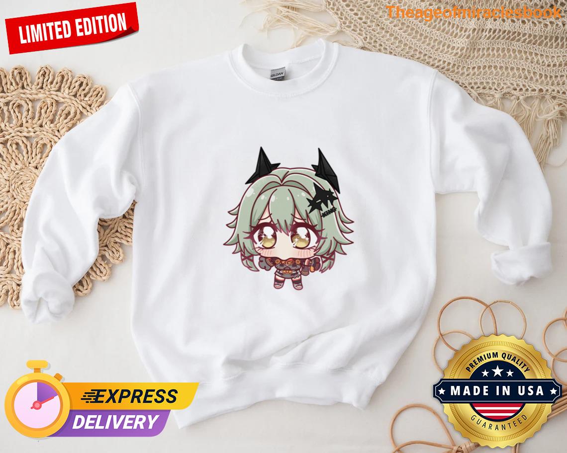 Caesar King Zenless Zone Zero Zzz Fanmade Meme Chibi By Noremori T-shirt