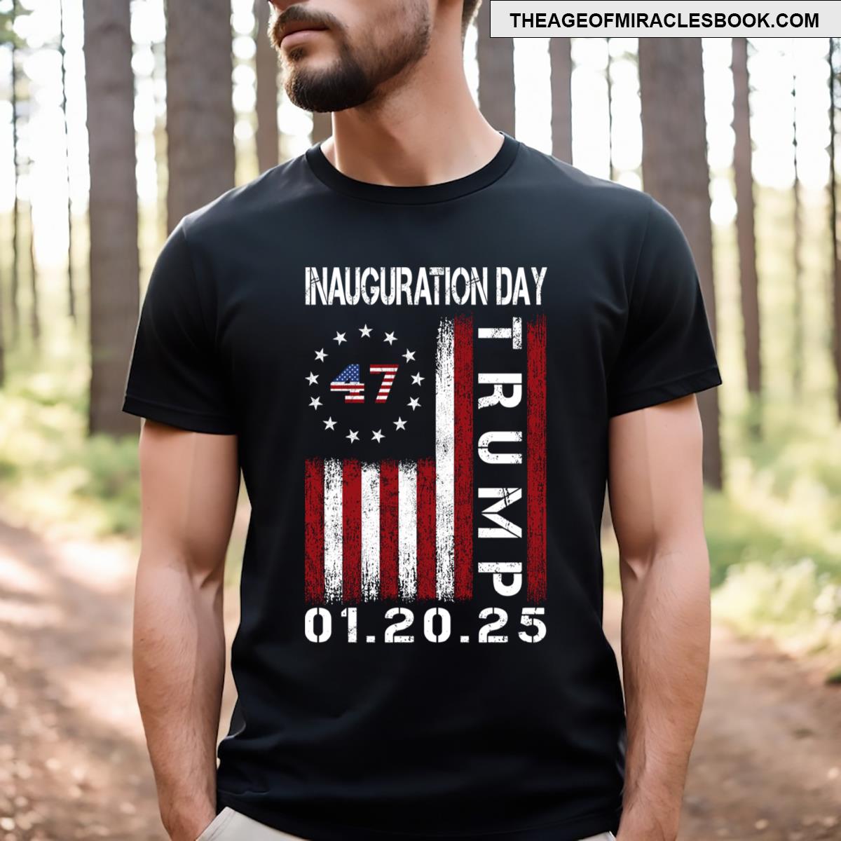 President Donald Trump Inauguration Day 2025 Memorabilia Fla T-shirt