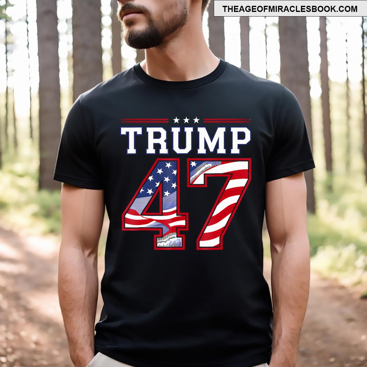 President Donald Trump Inauguration Day 2025 Usa Flag T-shirt