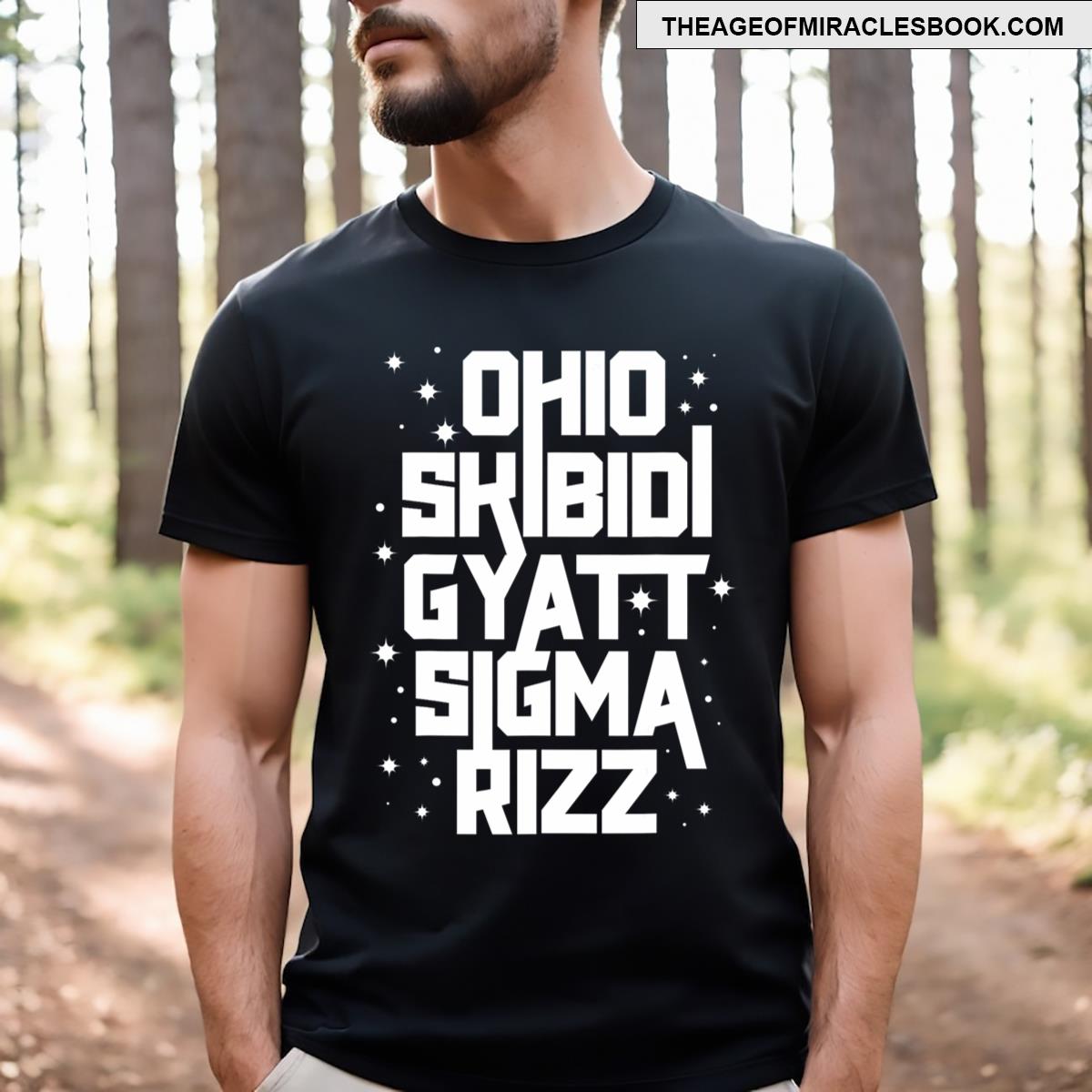 Skibidi Rizz Gyatt Ohio Sigma Funny Rizzler Gift Toilet Meme T-shirt