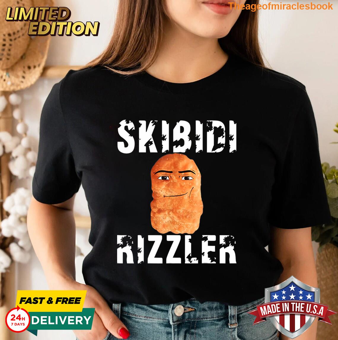 Skibidi Toilet Rizzler Meme Funny Memes Brainrot Memes Rizz T-shirt