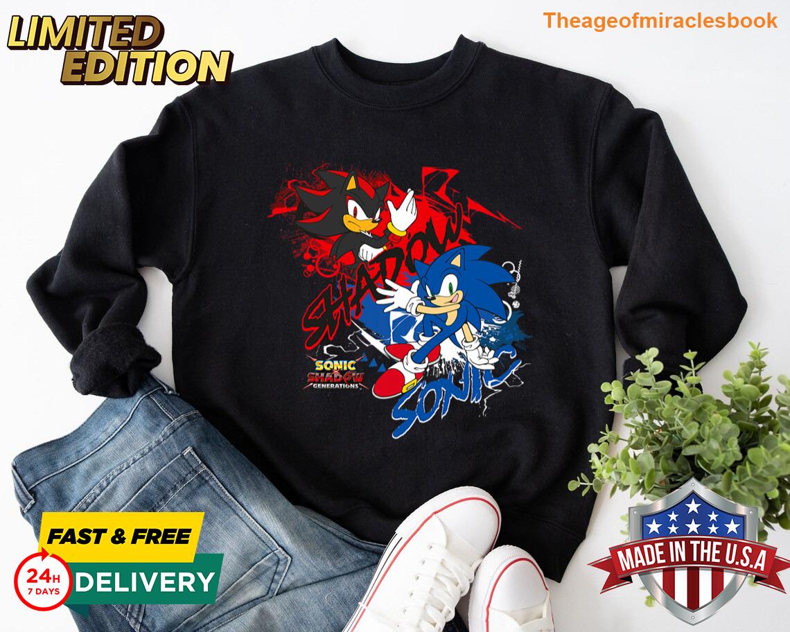 Sonic The Hedgehog Sonic X Shadow Generations Shadow & Sonic T-shirt