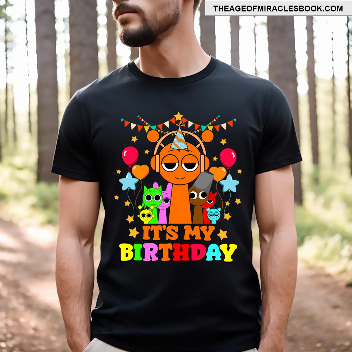 Sprunki Birthday It\'s My Birthday Sprunki Party Bday Theme T-shirt